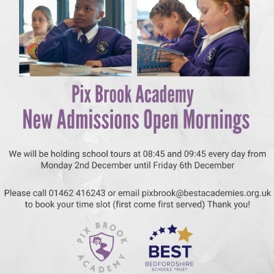 Pix Brook Academy - Pix Brook Open Mornings